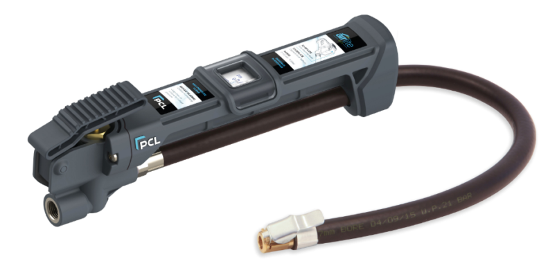 PCL Airlite Eco Tyre Inflator 0.4m Hose Twin Hold-on Connector