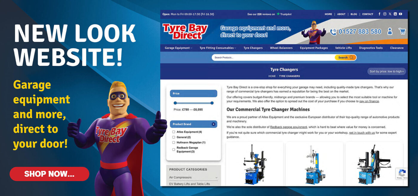 Tyre Bay Direct | Leading UK Tyre & Garage Equipment Supplier